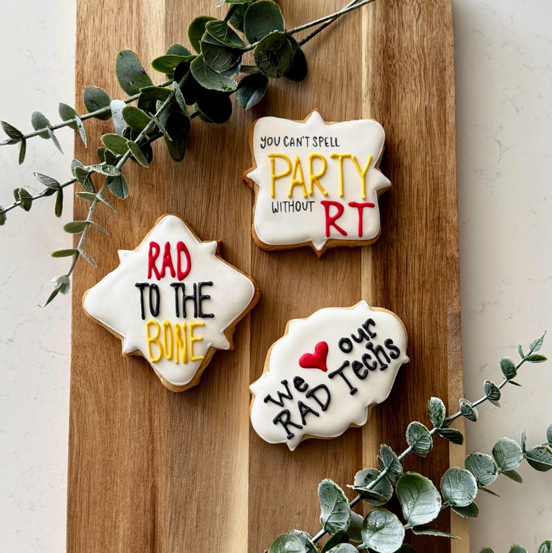 Rad Tech Week Appreciation Custom Sugar Cookies - Etsy
