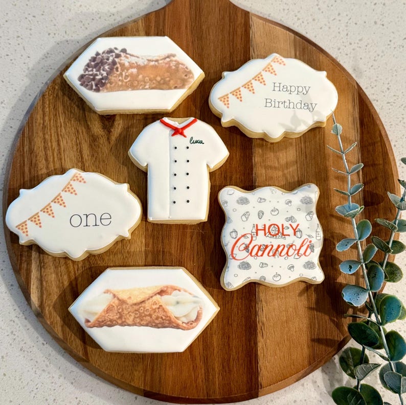 Holy Cannoli Sugar Cookies: Italian Theme 1st Birthday Treats - Etsy