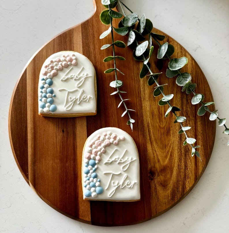 Gender Reveal Custom Sugar Cookies - Etsy