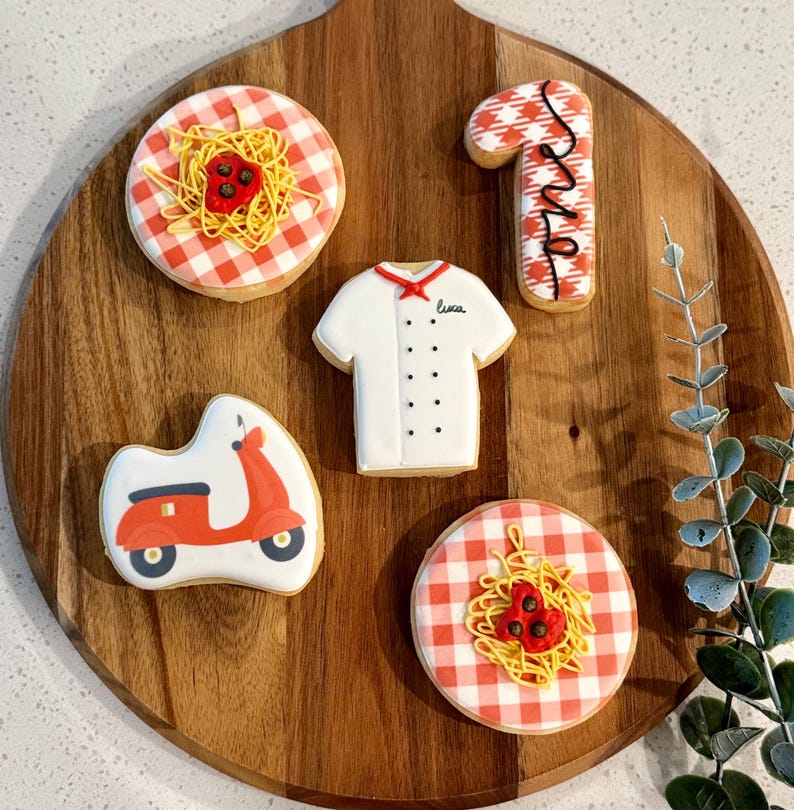 Holy Cannoli Sugar Cookies: Italian Theme 1st Birthday Treats - Etsy