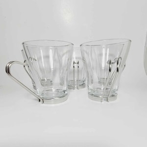 Vintage Bormioli Rocco Glass Tea/coffee Set of 5 Mid-century Italian ...