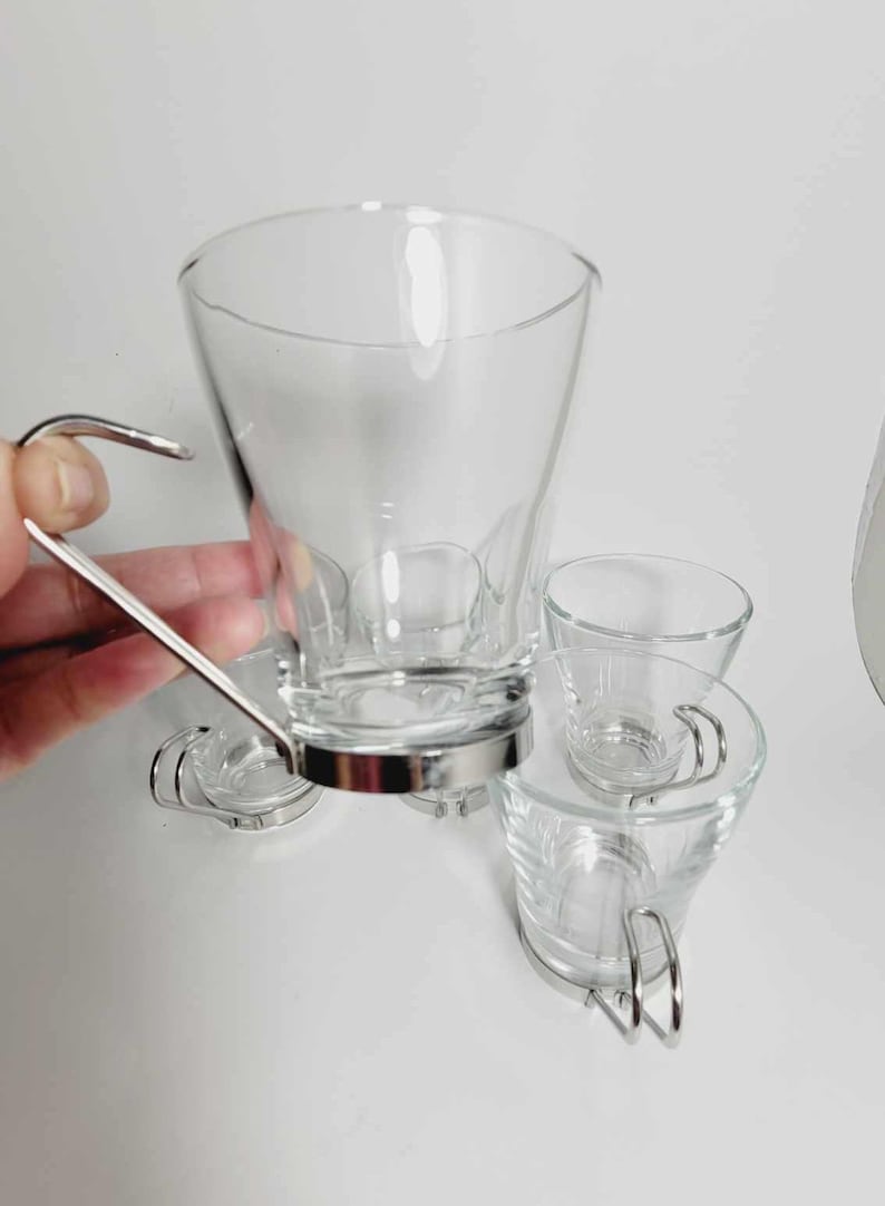 Vintage Bormioli Rocco Glass Tea/coffee Set of 5 Mid-century Italian ...