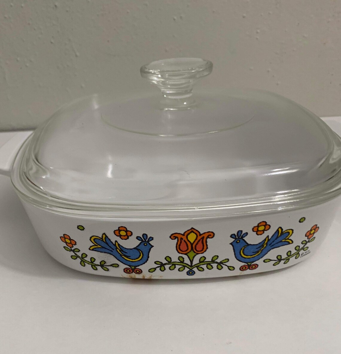 Vintage Corningware Casserole Dish 1975 Best Selling Classic Kitchenware Pyrex Style Retro ...