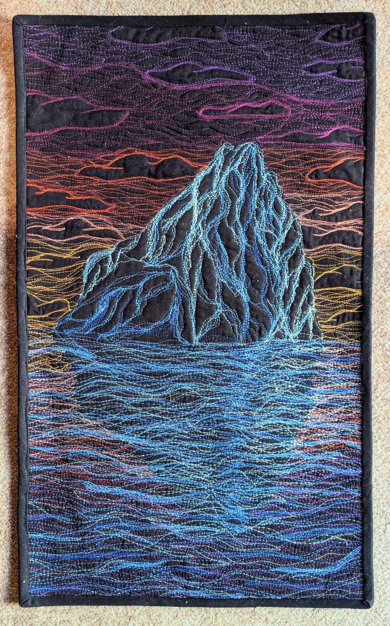 Iceberg at Dawn REVERSIBLE Art Quilt - Etsy