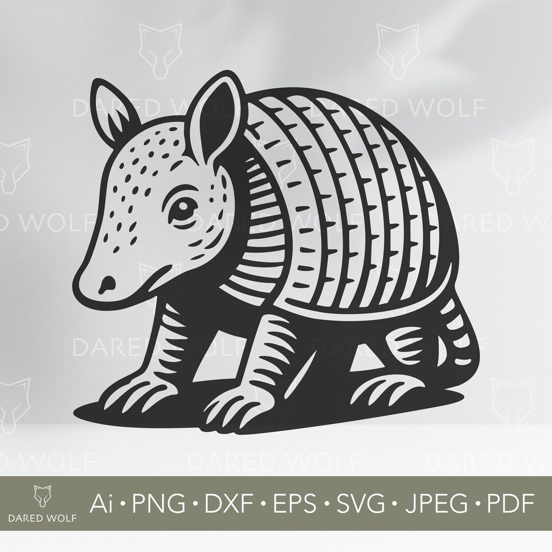 Armadillo SVG Clipart: Southwestern Wildlife Vector for Cricut - Etsy