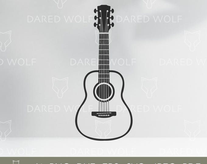 Filigree Guitars SVG Cut Files (svg Dxf Png Eps Jpeg) Silhouette ...