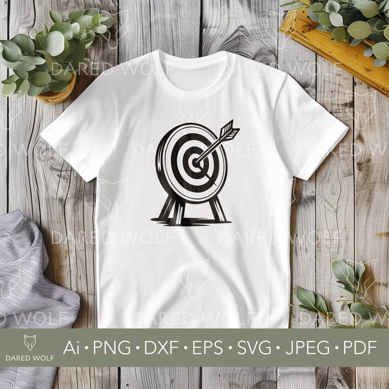 Archery Target SVG - Bullseye Clipart Silhouette - Precision Sport ...