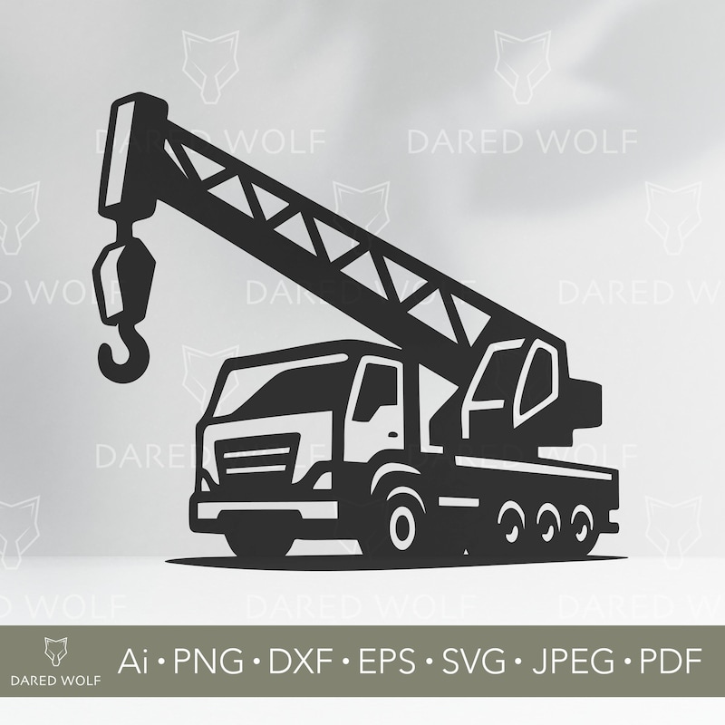 Crane Truck Svg - Etsy