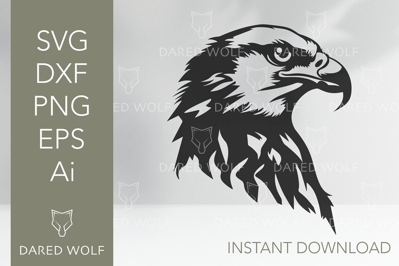 Hawk Head Vector Cut File | Hawk Head Clipart | Hawk Svg | Animal Avg ...