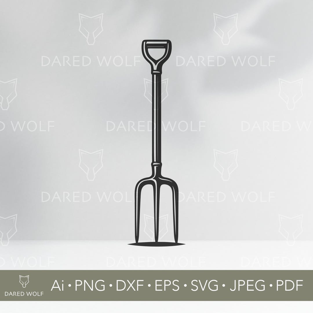Pitchfork SVG - Farm Tool Clipart - Vintage Fork Silhouette for Barn ...