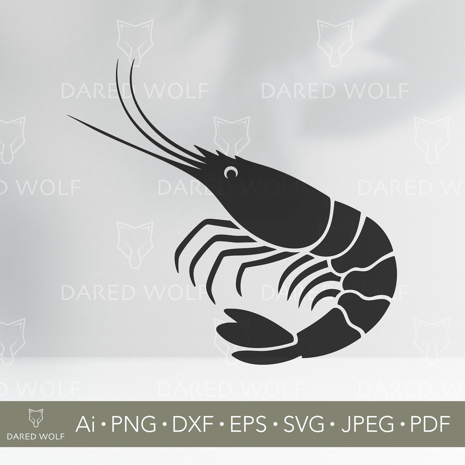 Shrimp SVG | Sea Animal Vector for Cricut and Silhouette | Ocean ...
