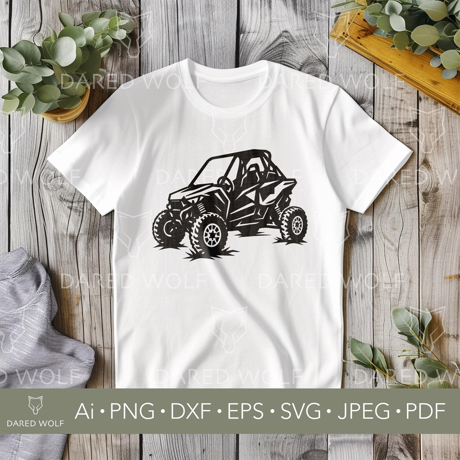 Off Road Rzr ATV Vector | UTV Side by Side SVG for Cricut & Silhouette ...
