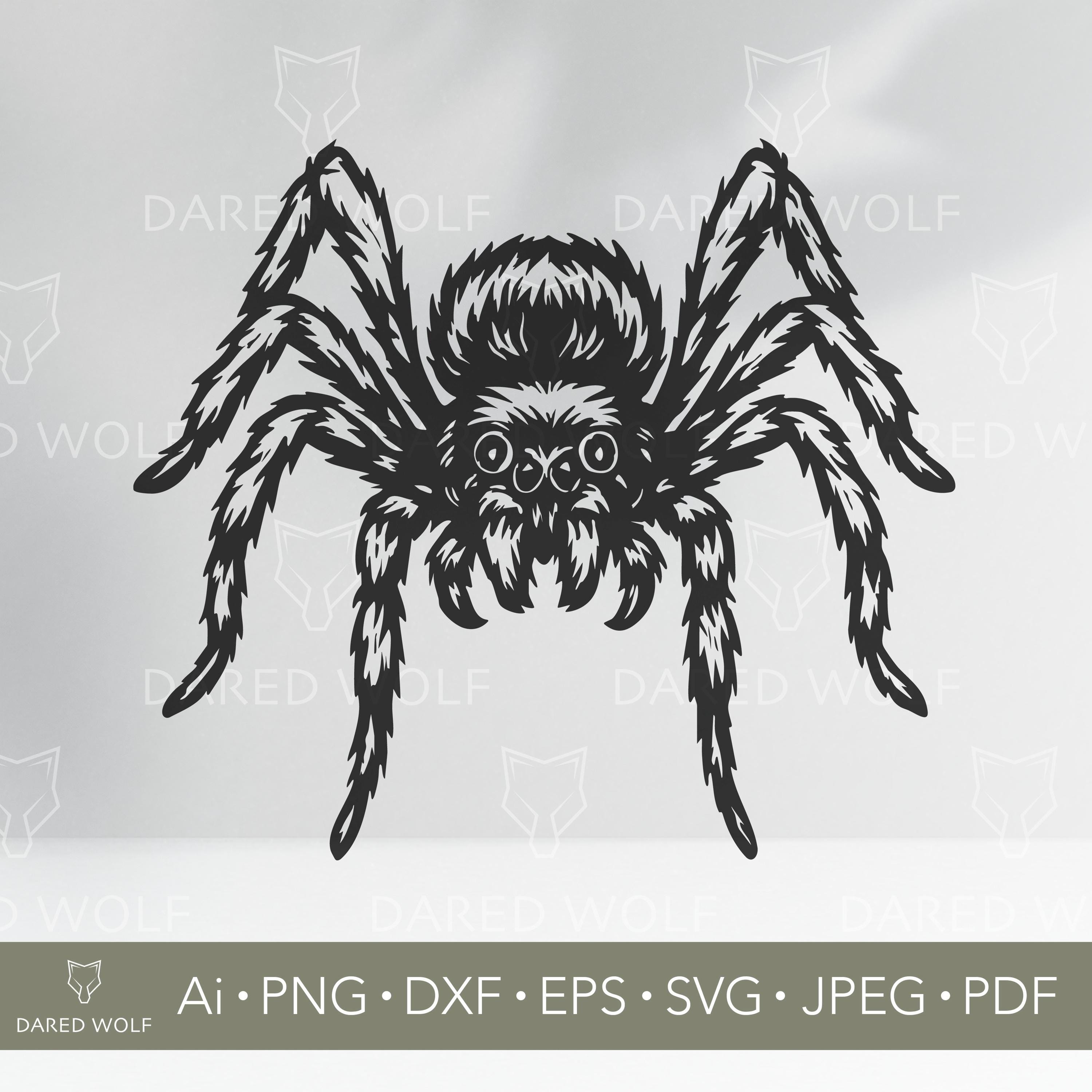 Spider Vector Art: Creepy Tarantula SVG for Cricut (digital File) - Etsy
