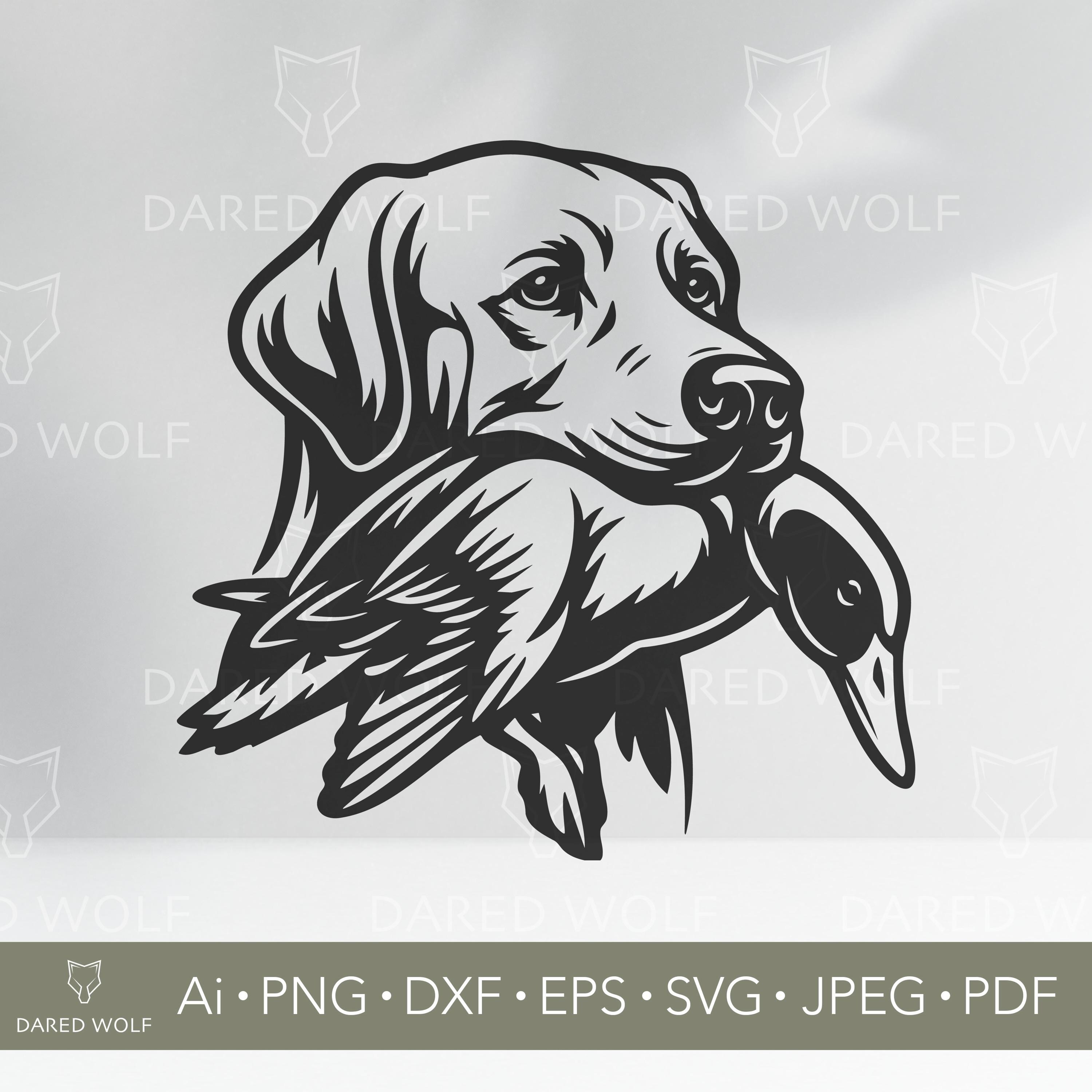 Duck Hunting Dog Vector Art: Retriever SVG, Decals (digital File) - Etsy