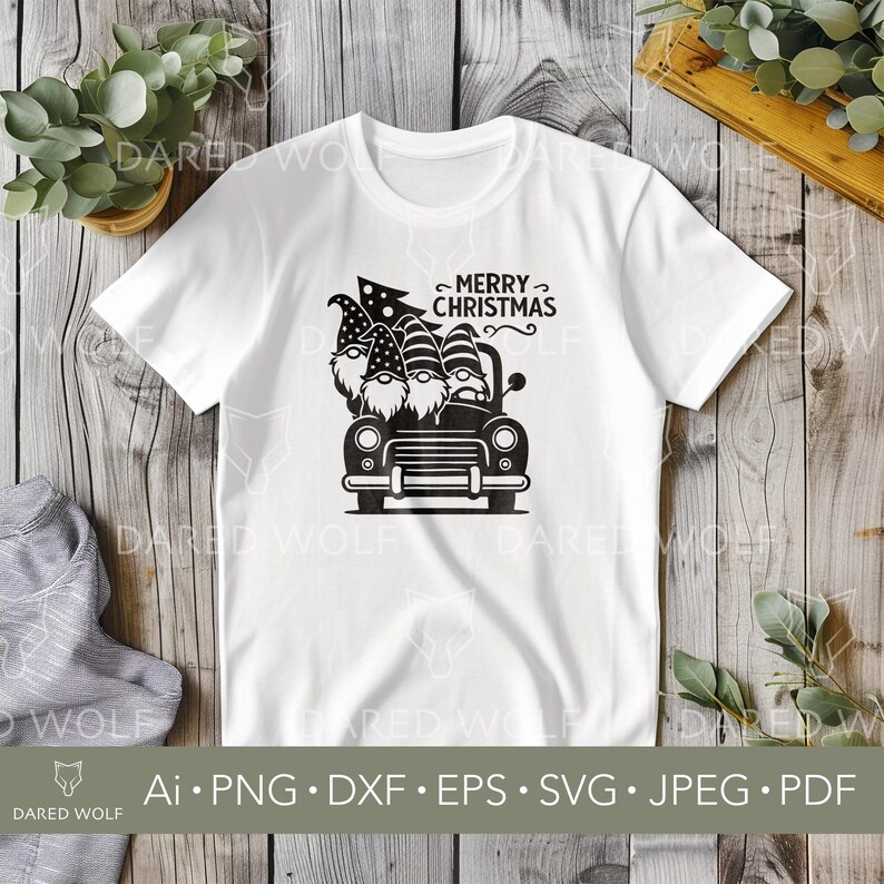 Christmas Gnomes Truck SVG: Holiday Clipart (digital Download) - Etsy
