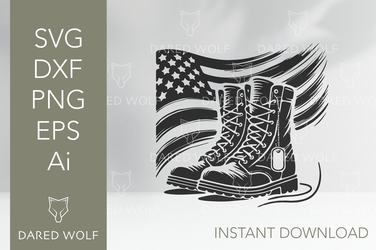 US Combat Boots Vector Cut File | Combat Boots Clipart | Army Boots Svg ...