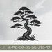 Bonsai Tree Vector Art: Japanese Zen Garden SVG Clipart (digital ...
