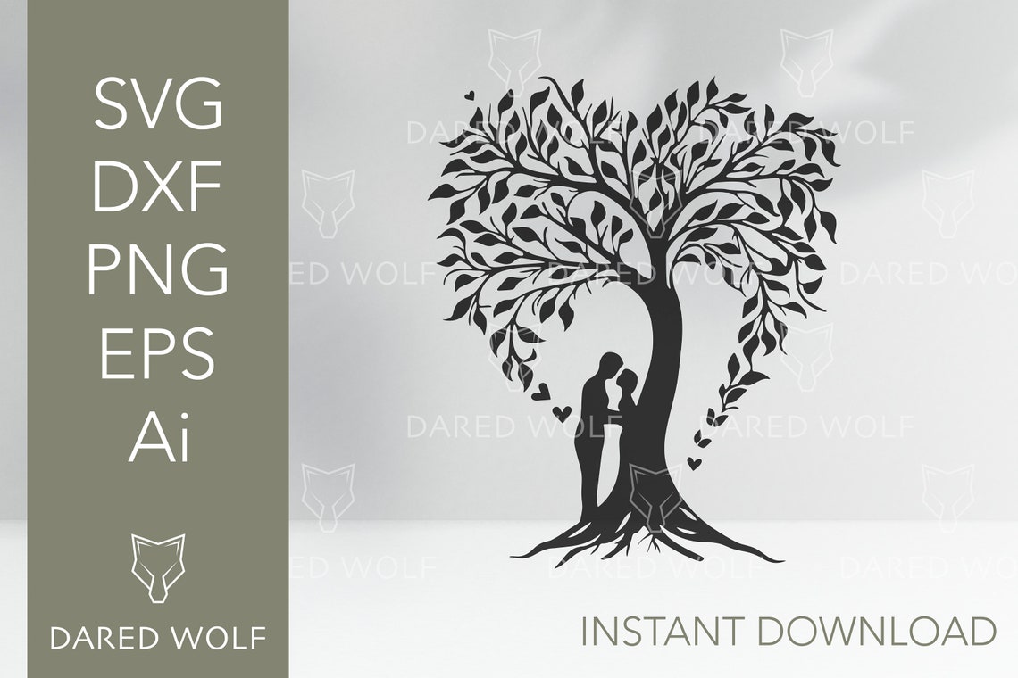 Love Tree Vector Cut File | Tree of Life Clipart | Family Tree Svg ...