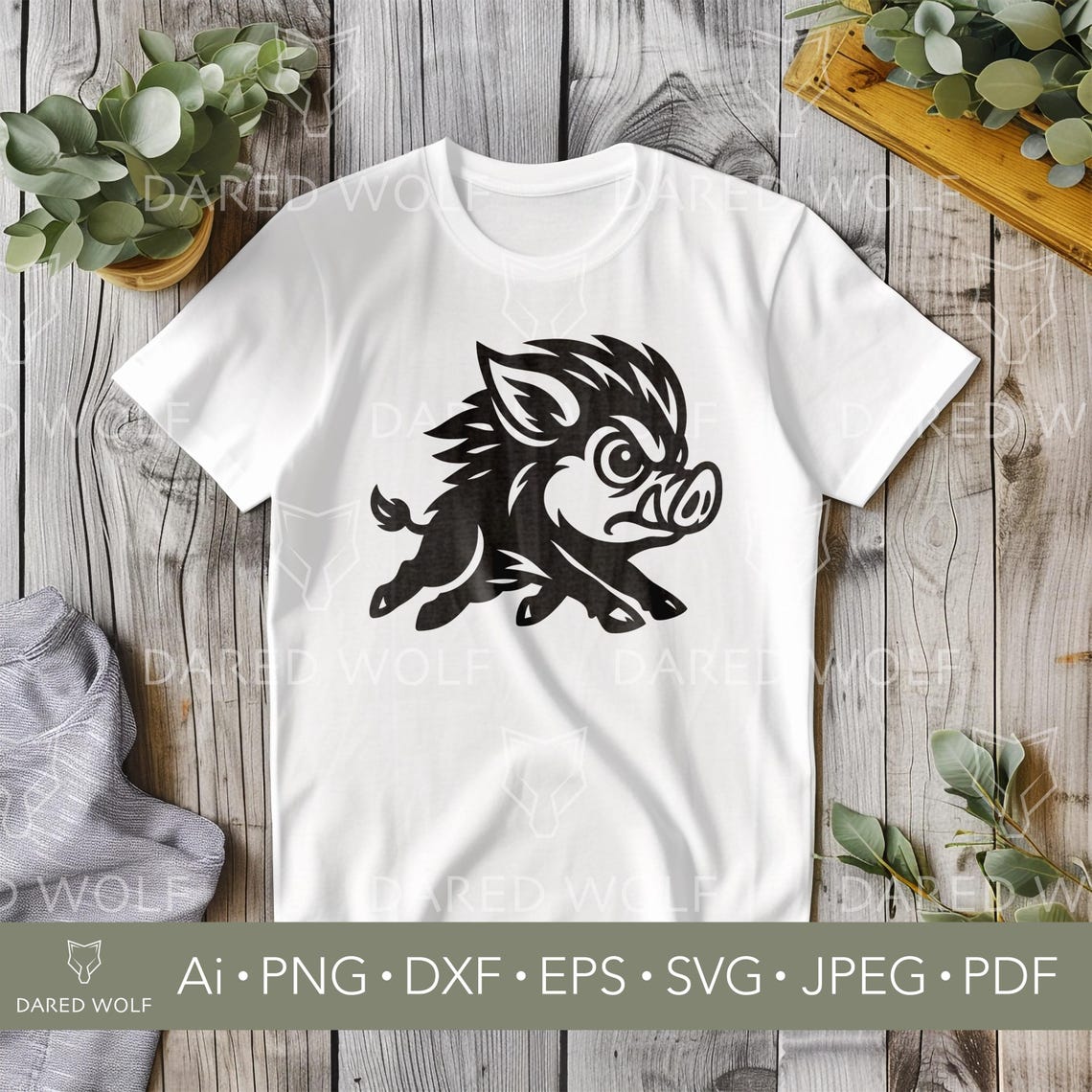 Wild Boar Cartoon Vector Art | Running Pig SVG for Cricut and ...