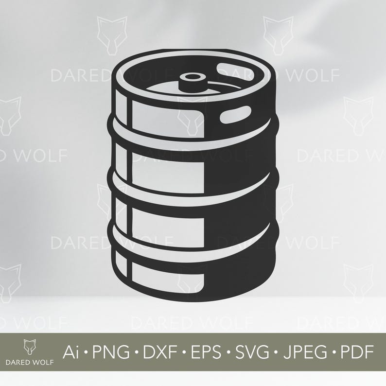 Beer Keg Vector Clipart: Brewery SVG, Home Bar Sign (digital File) - Etsy