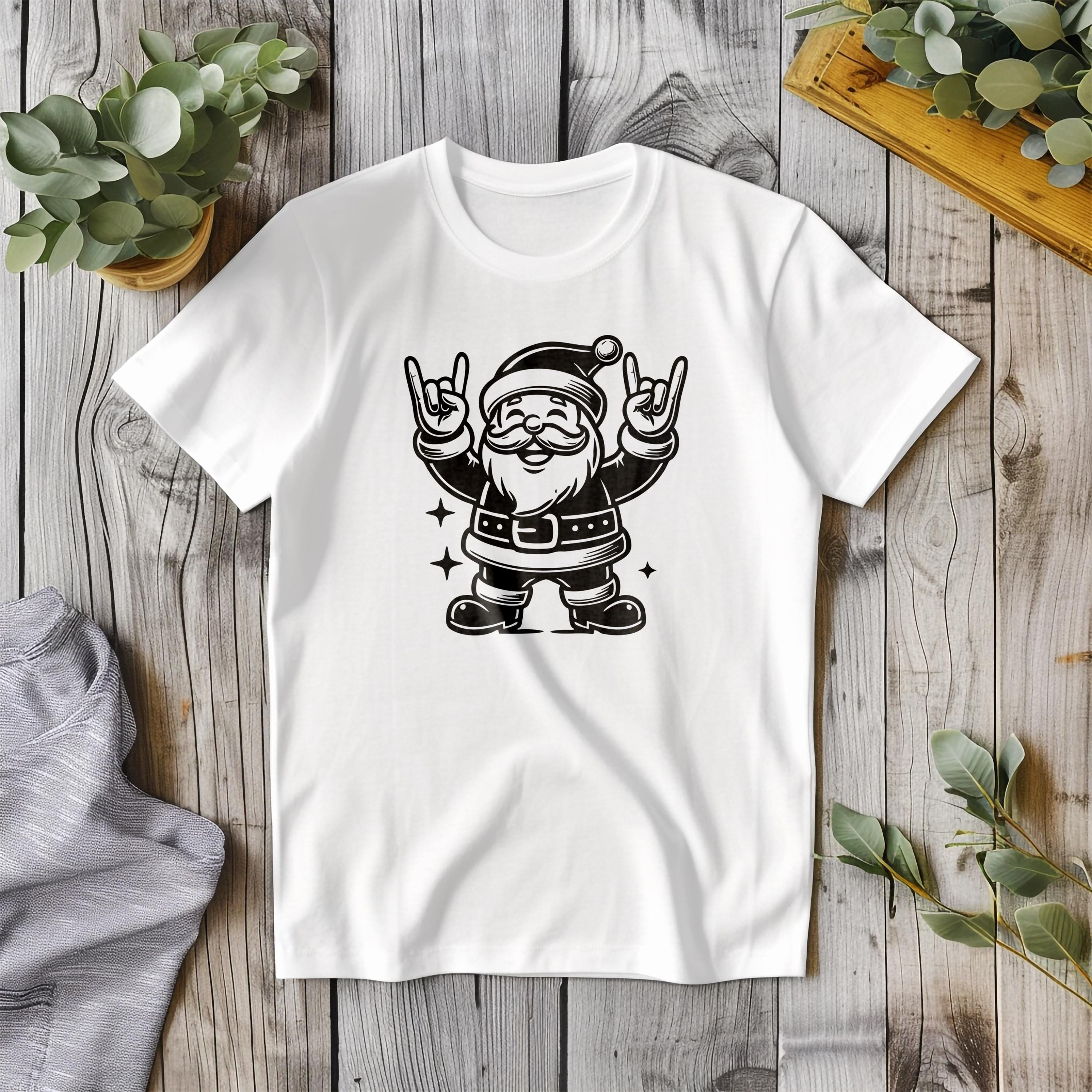 Rocker Santa Vector Art | Christmas SVG for Cricut and Silhouette ...