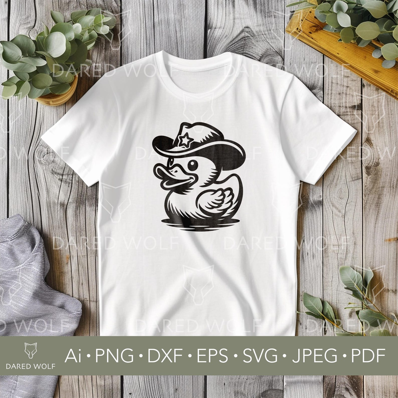 Cowboy Duck Art: Western Rubber Duck With Sheriff Hat (digital Files ...
