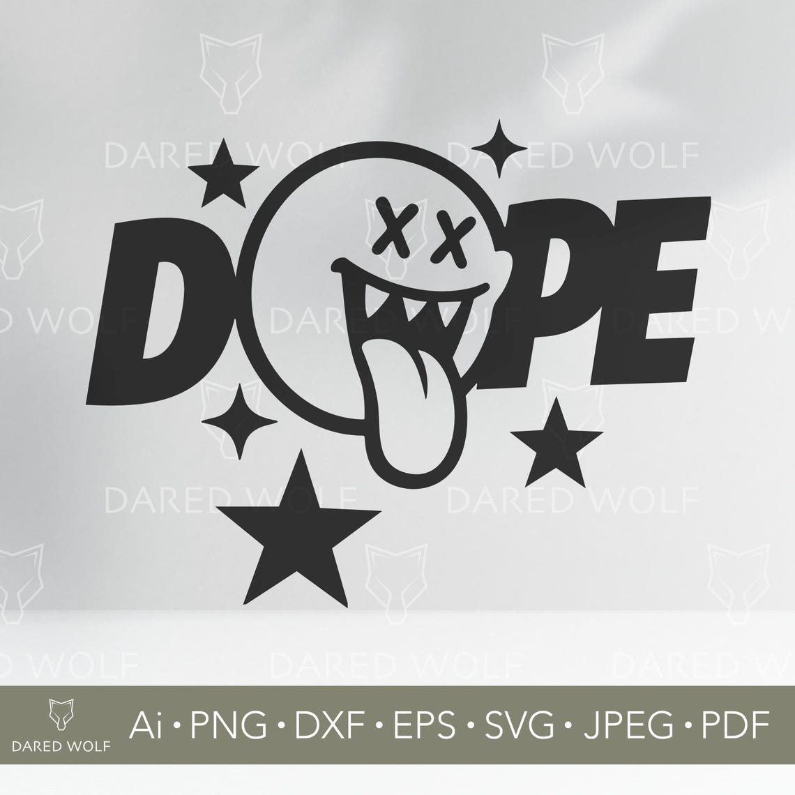 Dope Tongue Out Face SVG | Funny Urban Vector (digital File) - Etsy