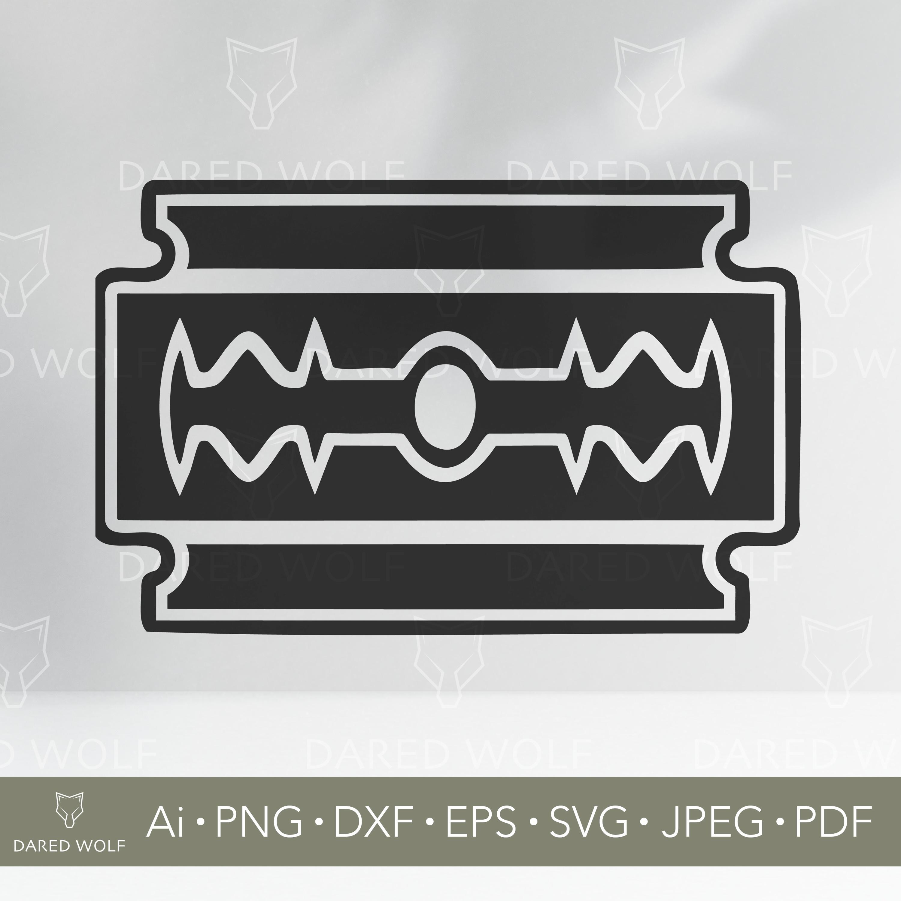 Razor Blade SVG: Sharp Edge Silhouette Clipart (digital Download) - Etsy UK