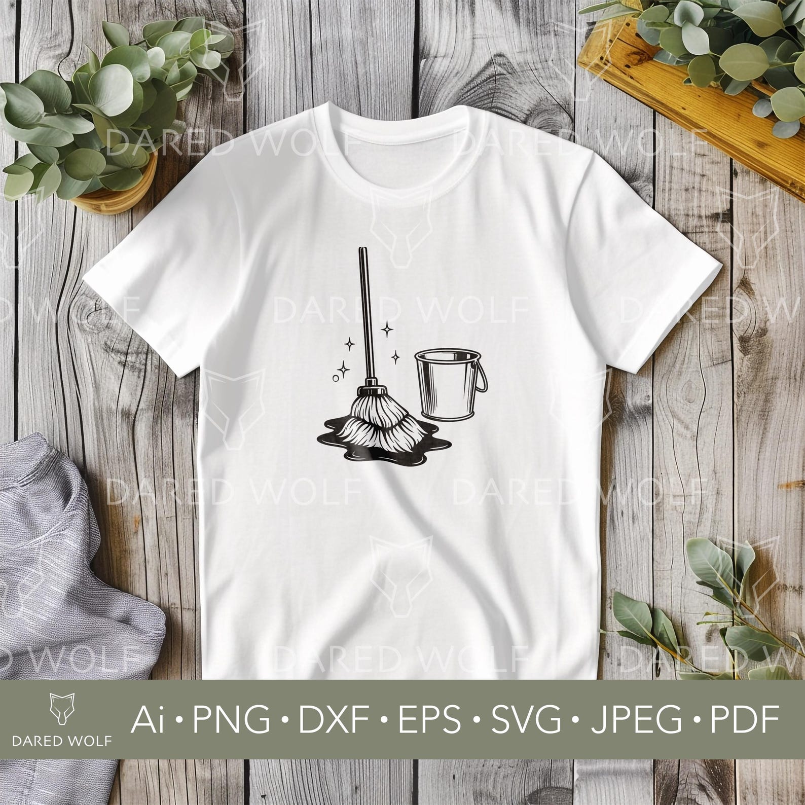 Cleaning Mop SVG: Housekeeping Vector Art for Cricut - Etsy