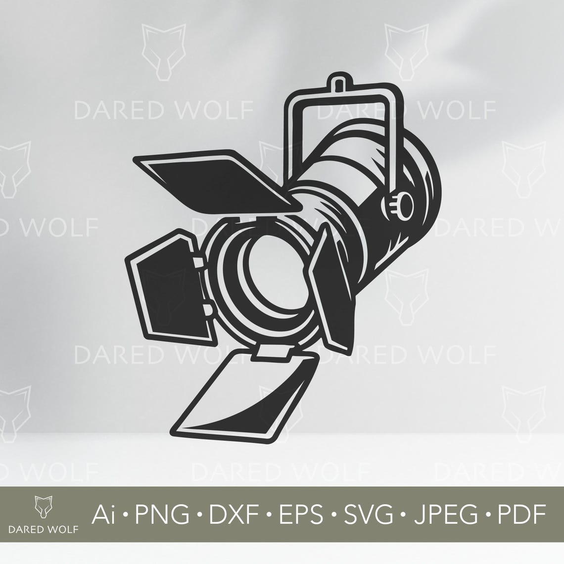 Stage Spotlight SVG: Theater & Film Lighting Clipart (digital Download ...