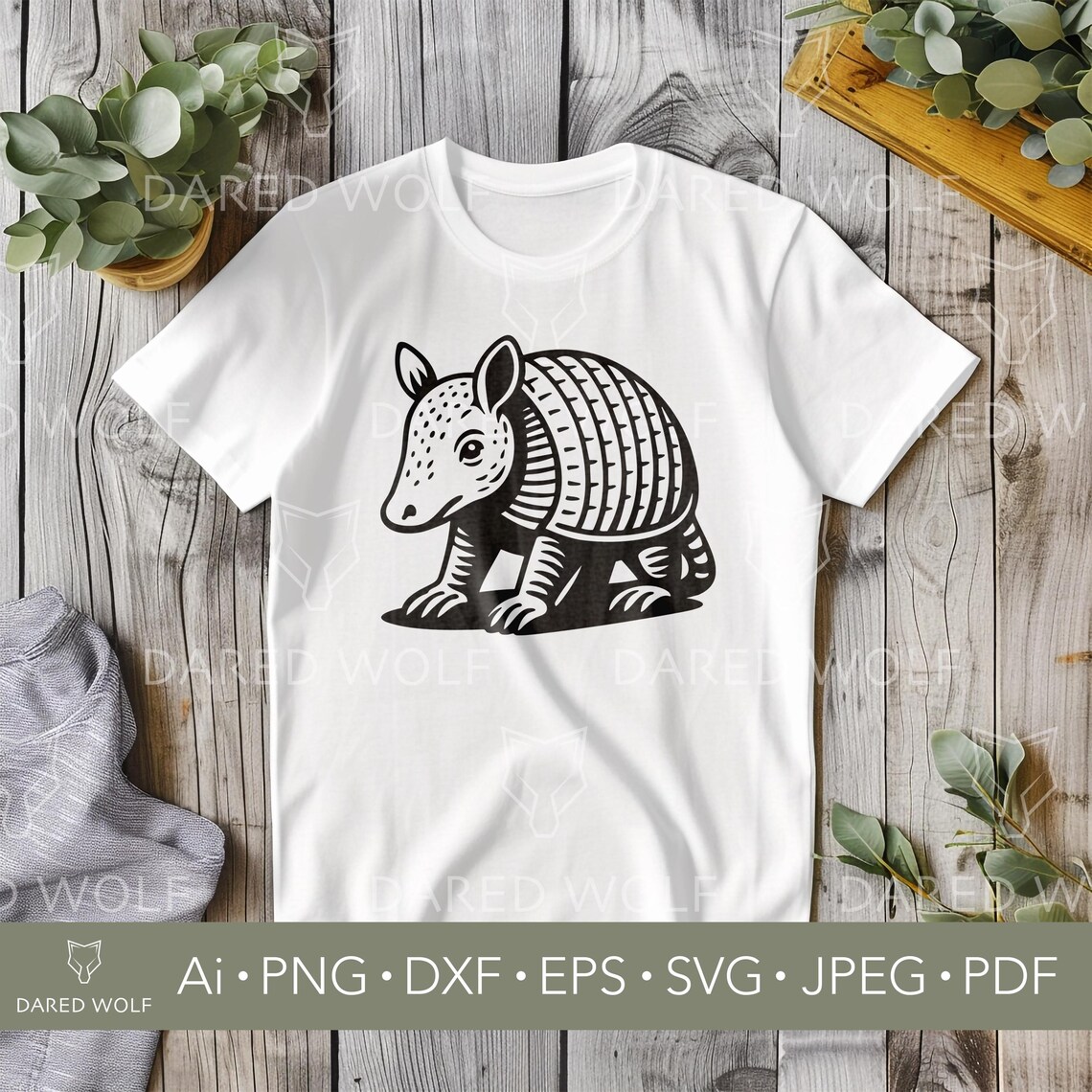 Armadillo SVG Clipart: Southwestern Wildlife Vector for Cricut - Etsy