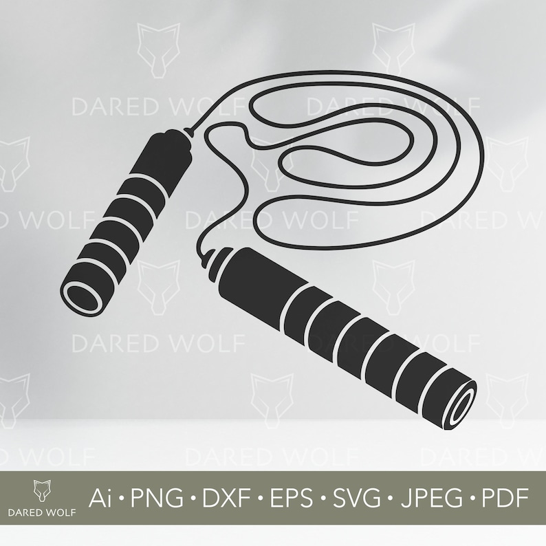 Jump Rope SVG: Fitness Clipart for Cricut & Silhouette (digital ...