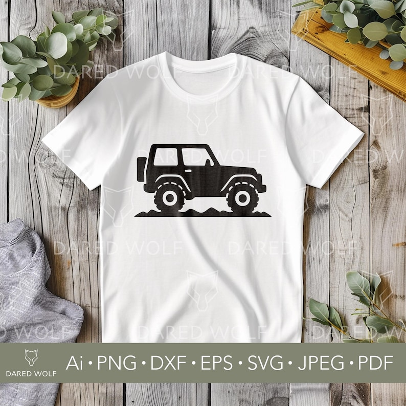4WD Vehicle SVG | Off-road Jeep Vector for Cricut and Silhouette | Four ...