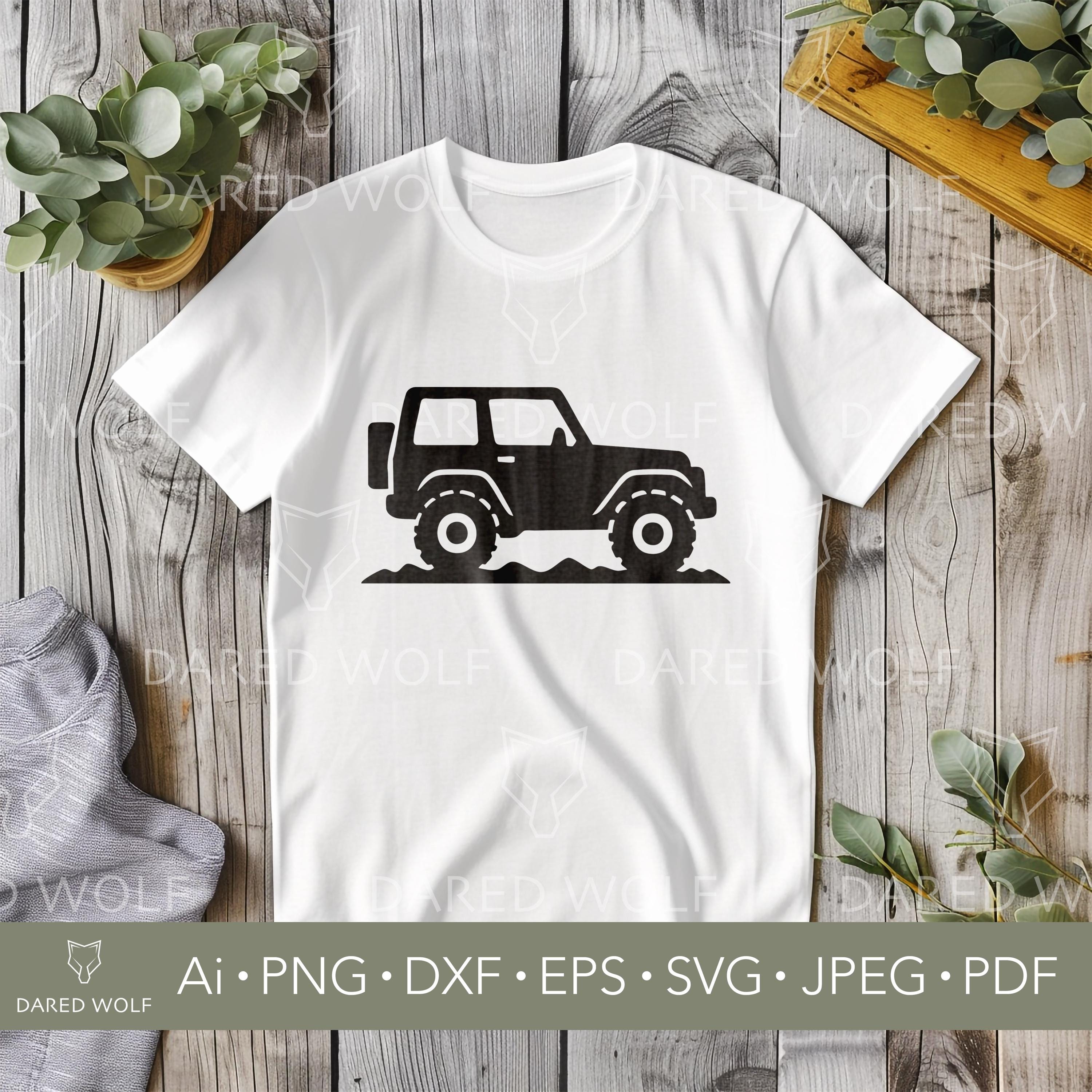 4WD Vehicle SVG | Off-road Jeep Vector for Cricut and Silhouette | Four ...