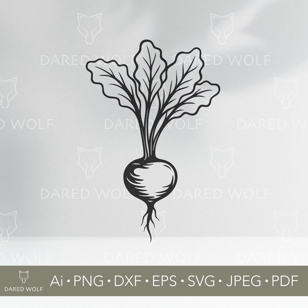 Red Beet SVG: Farmhouse Kitchen Clipart, Cricut & Silhouette (digital ...