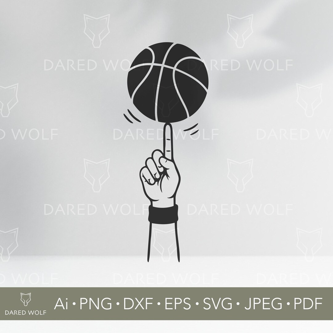 Basketball Finger Spin SVG: Sports Clipart Design for Cricut - Etsy