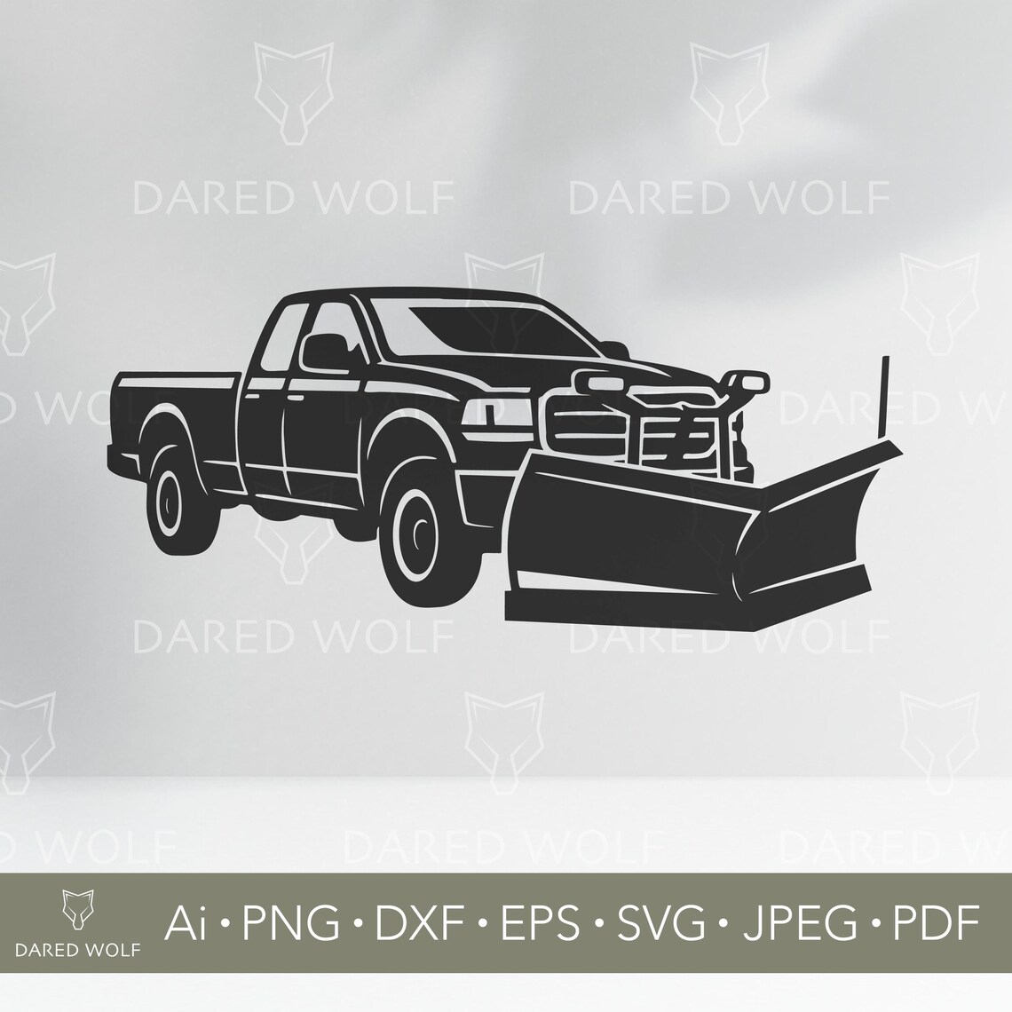 Snow Plow Truck Vector Art: Winter Work SVG, Vinyl Cutting (digital ...