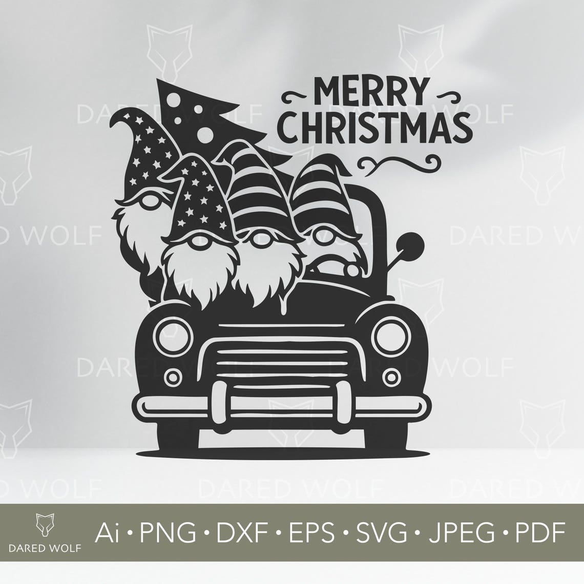 Christmas Gnomes Truck SVG: Holiday Clipart (digital Download) - Etsy