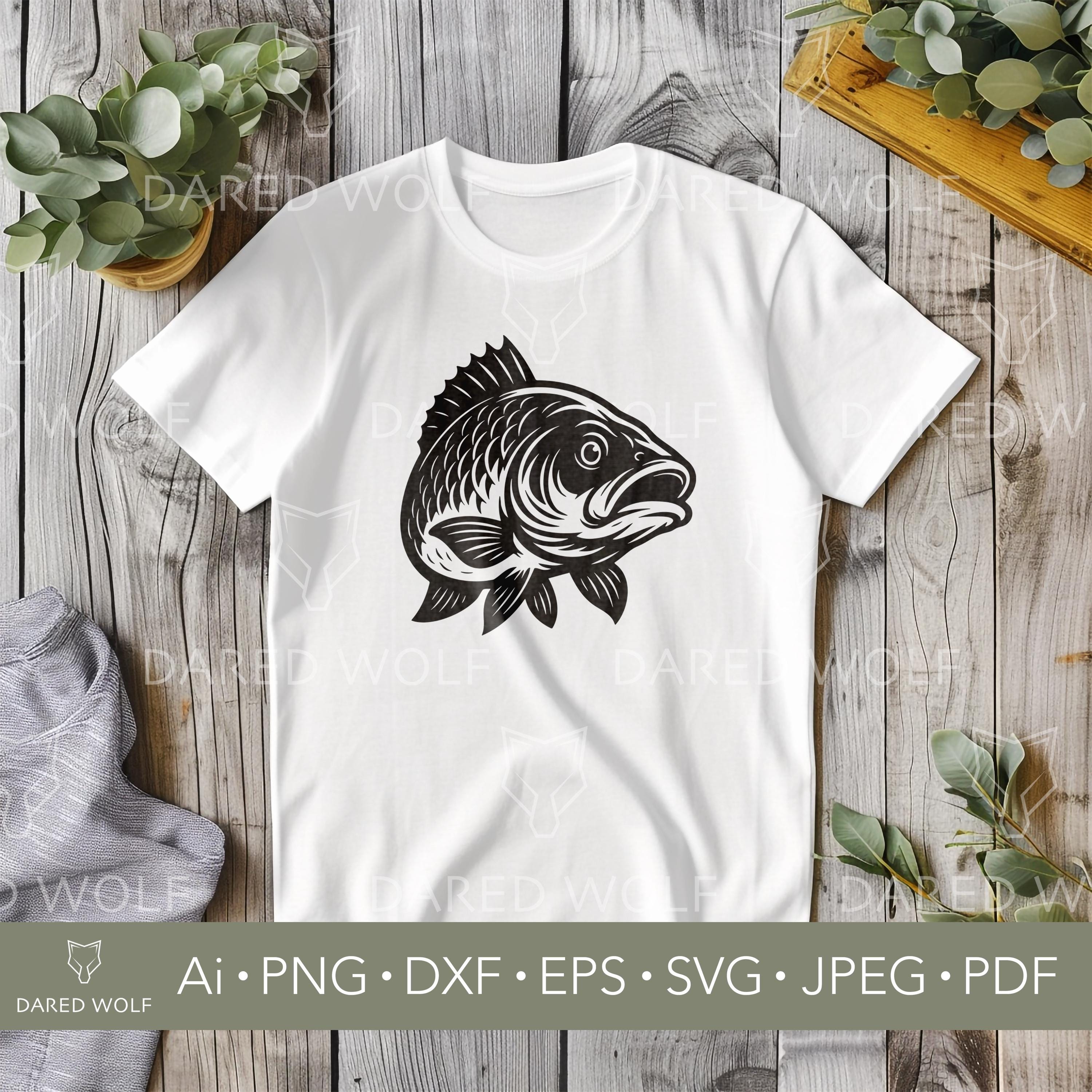 Carp Fish SVG Vector Art | Fishing Design for Cricut and Silhouette ...