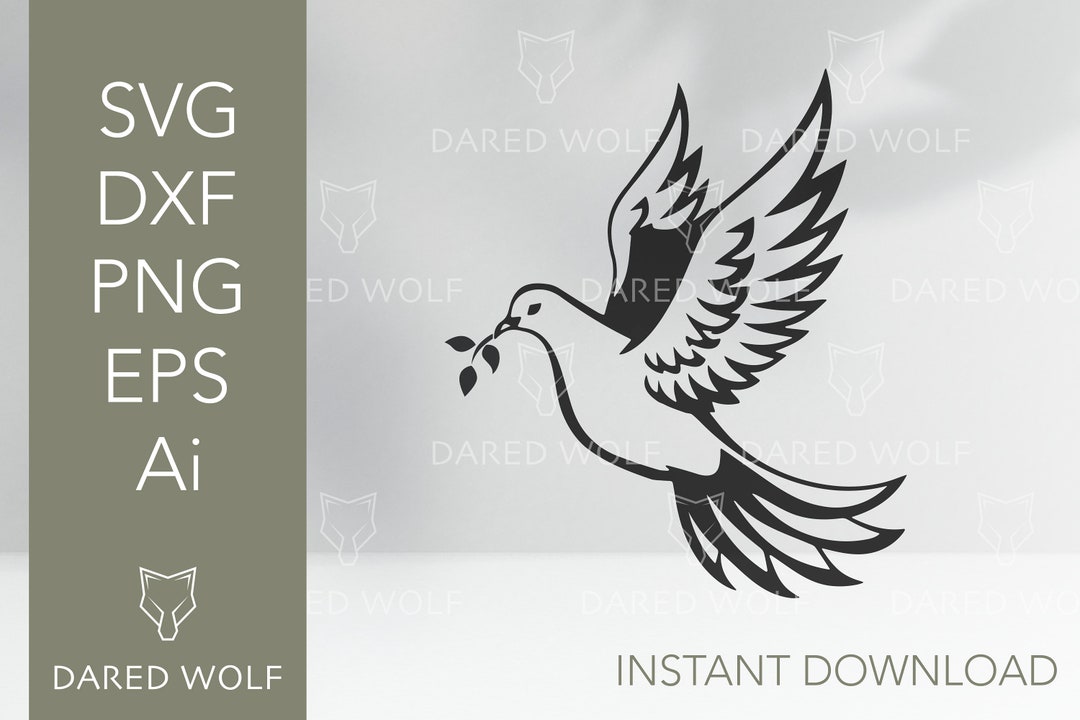 Flying Dove Vector Cut File | Cute Dove Clipart | Dove Svg | Flying ...