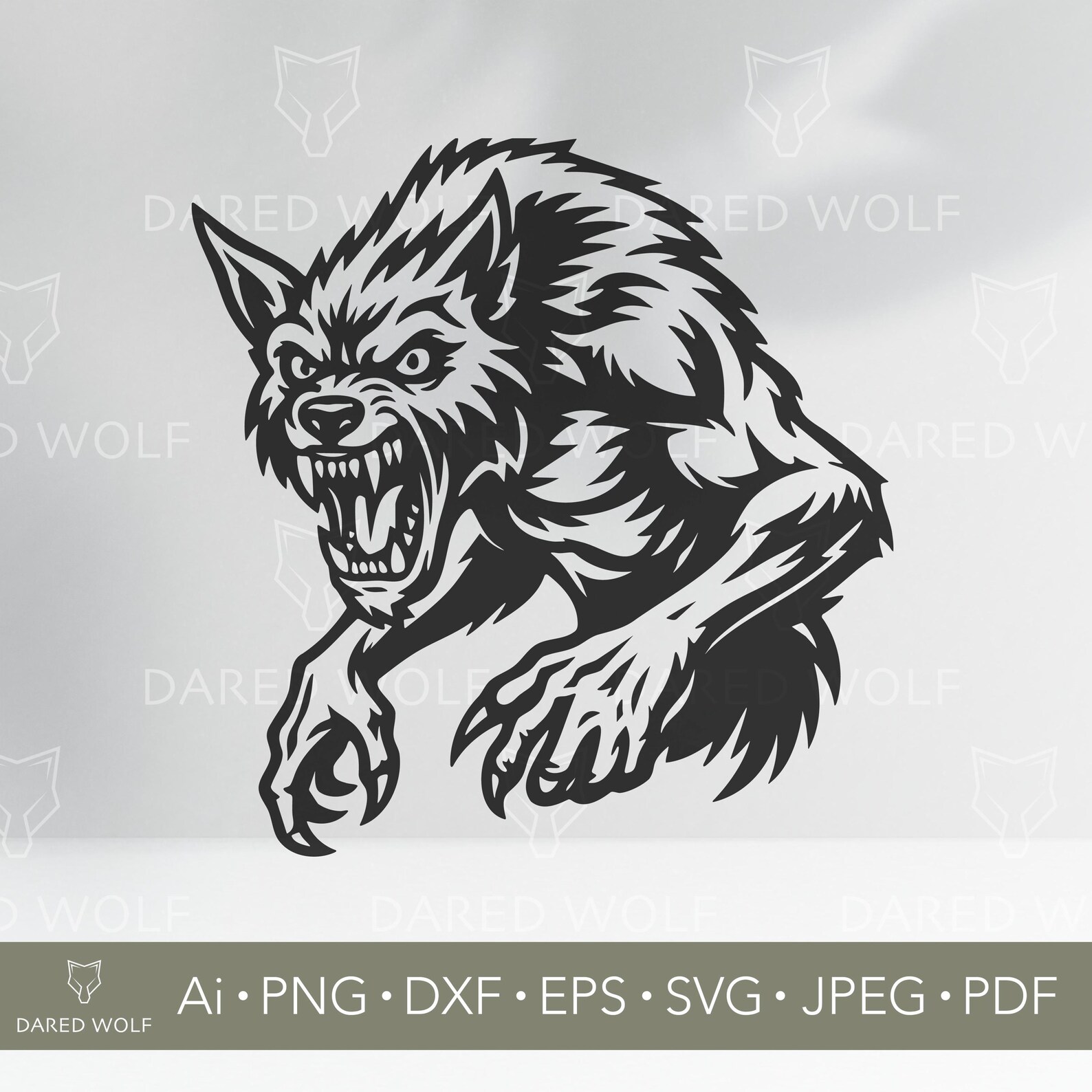 Chupacabra Vector Art | Scary Monster SVG for Cricut and Silhouette ...