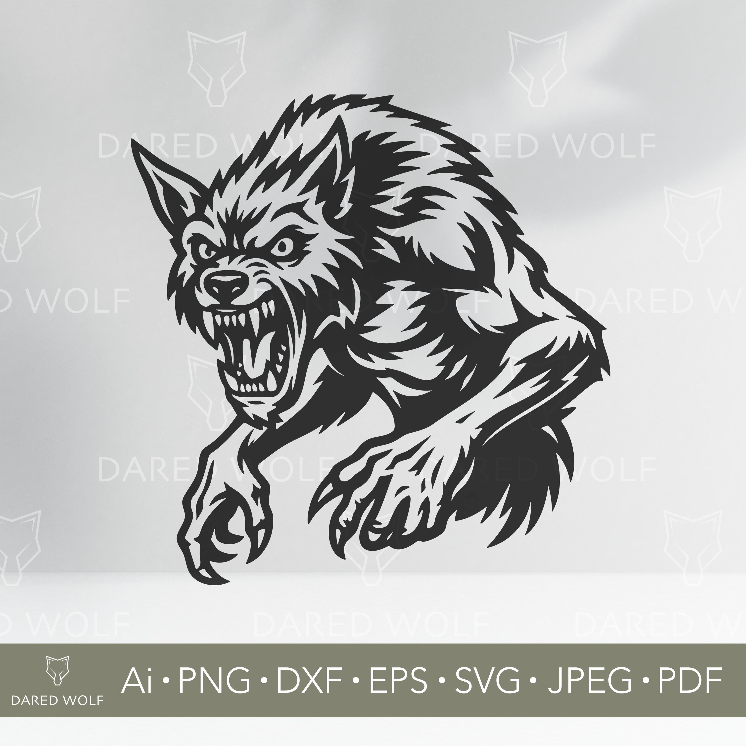 Chupacabra Vector Art: Scary Monster SVG for Cricut (digital Files ...