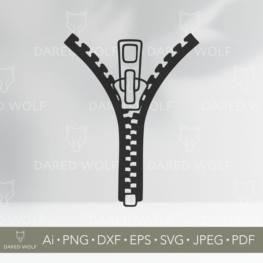 Zipper Clipart SVG Design: Seamstress Vector Art (digital Download) - Etsy