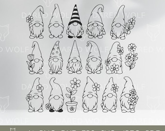 Spring Gnome Bundle Svg, Spring Gnomes Svg, Spring Gloworge Svg, Gnome ...