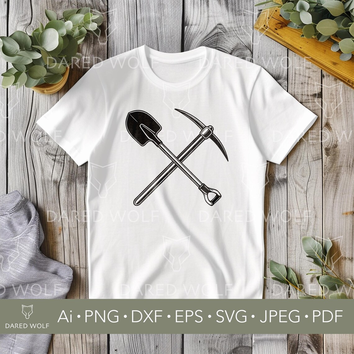 Pickaxe & Shovel SVG: Mining Tools Vector Clipart (digital File) - Etsy