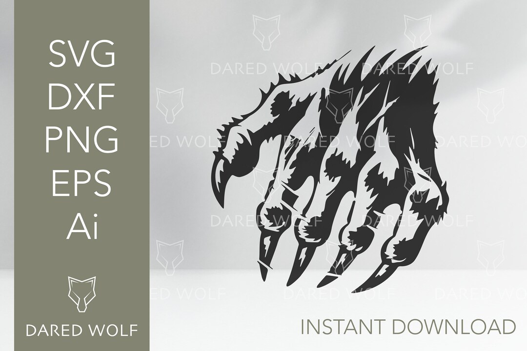 Beast Claws Vector Cut File | Beast Claws Clipart | Beast Claws Svg ...