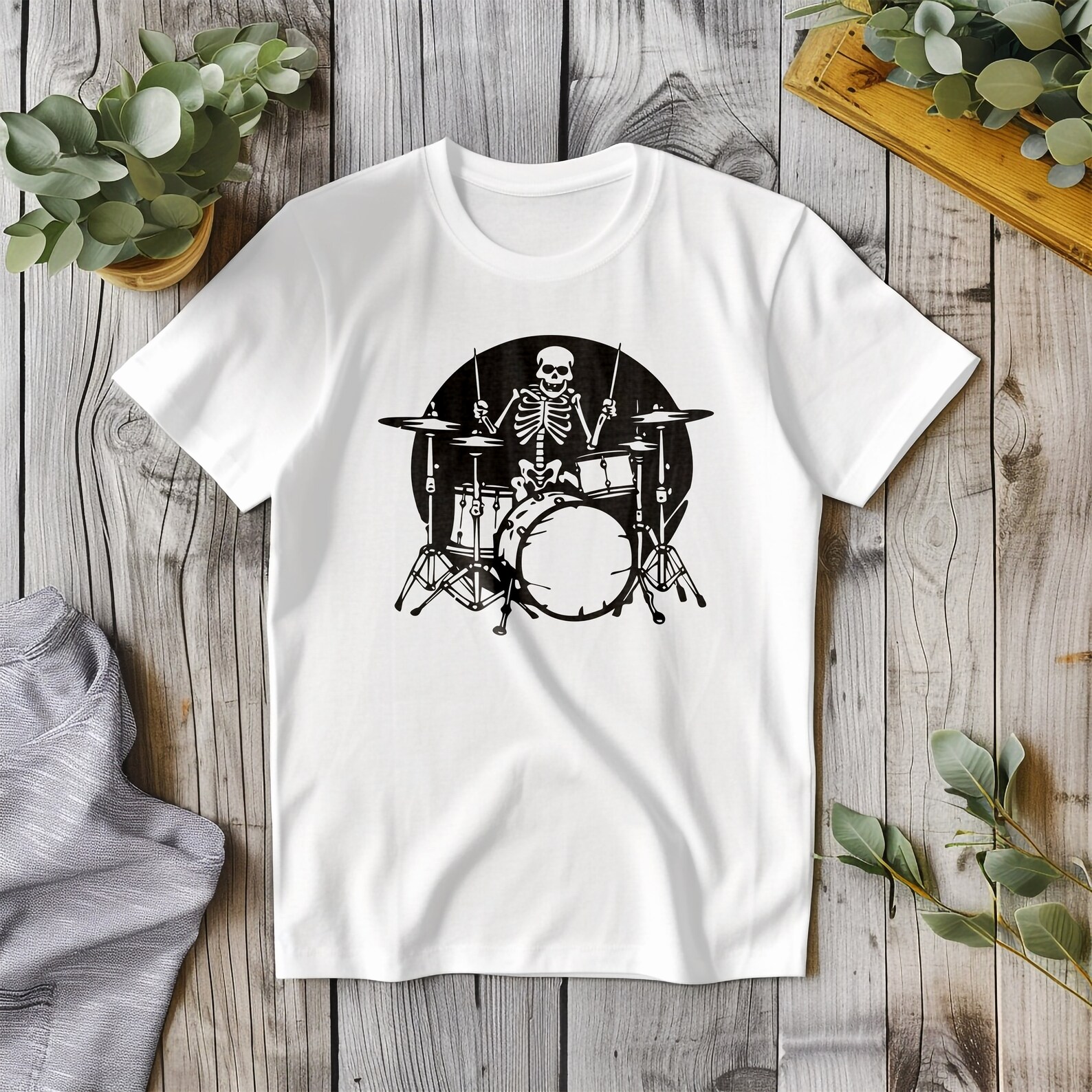 Skeleton Drummer Vector Cut File | Skeleton Clipart | Skeleton Drummer ...
