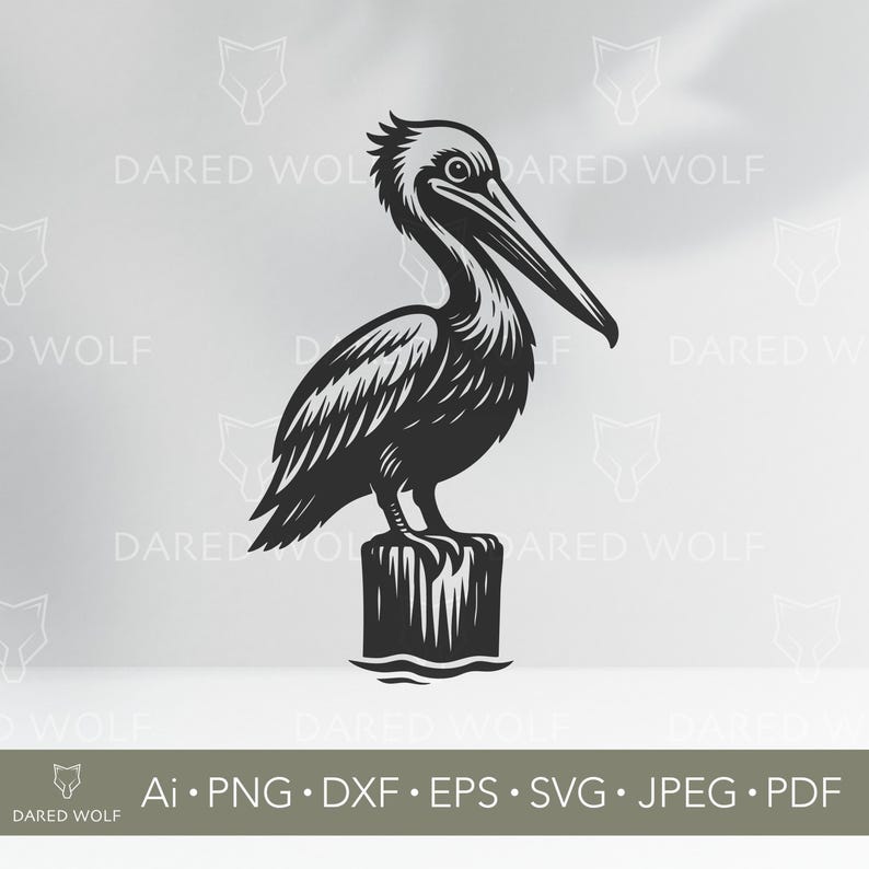 Pelican SVG: Coastal Bird Vector Art for Cricut & Silhouette (digital ...