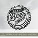 Craft Beer SVG: Bottle Cap Logo Vector, Homebrew Bar Decor (digital ...