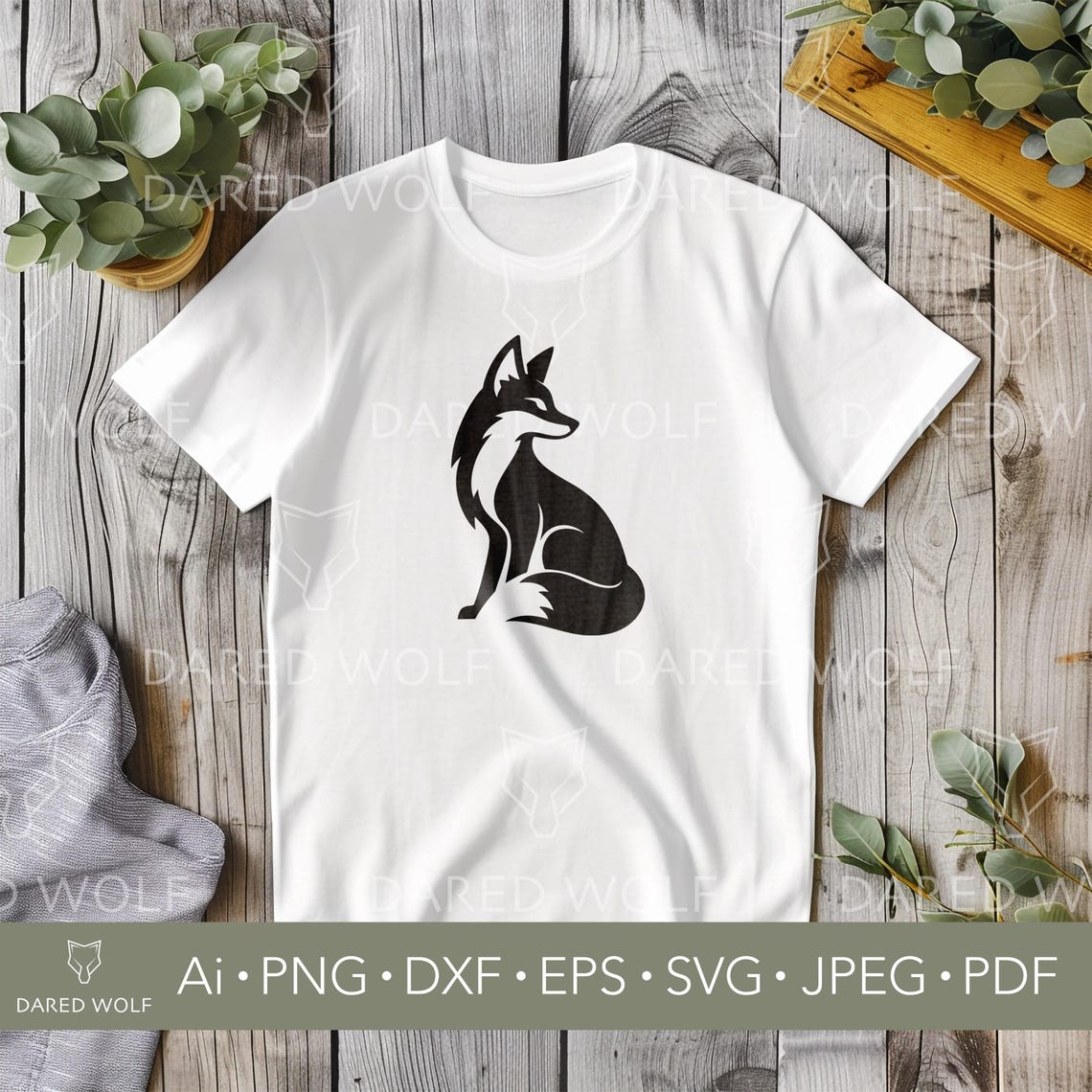 Fox Silhouette Vector Design: Laser Cut, Cricut (digital Files) - Etsy